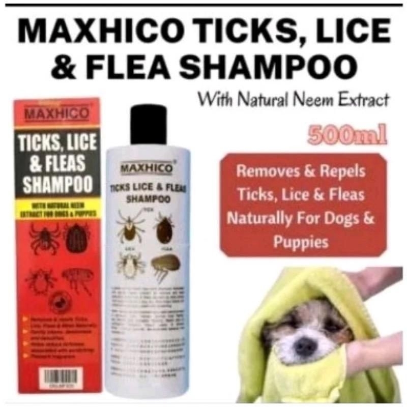 Maxhico Tick/Lice/lea Shampoo for Dogs & Puppies 500ml | Shopee Malaysia