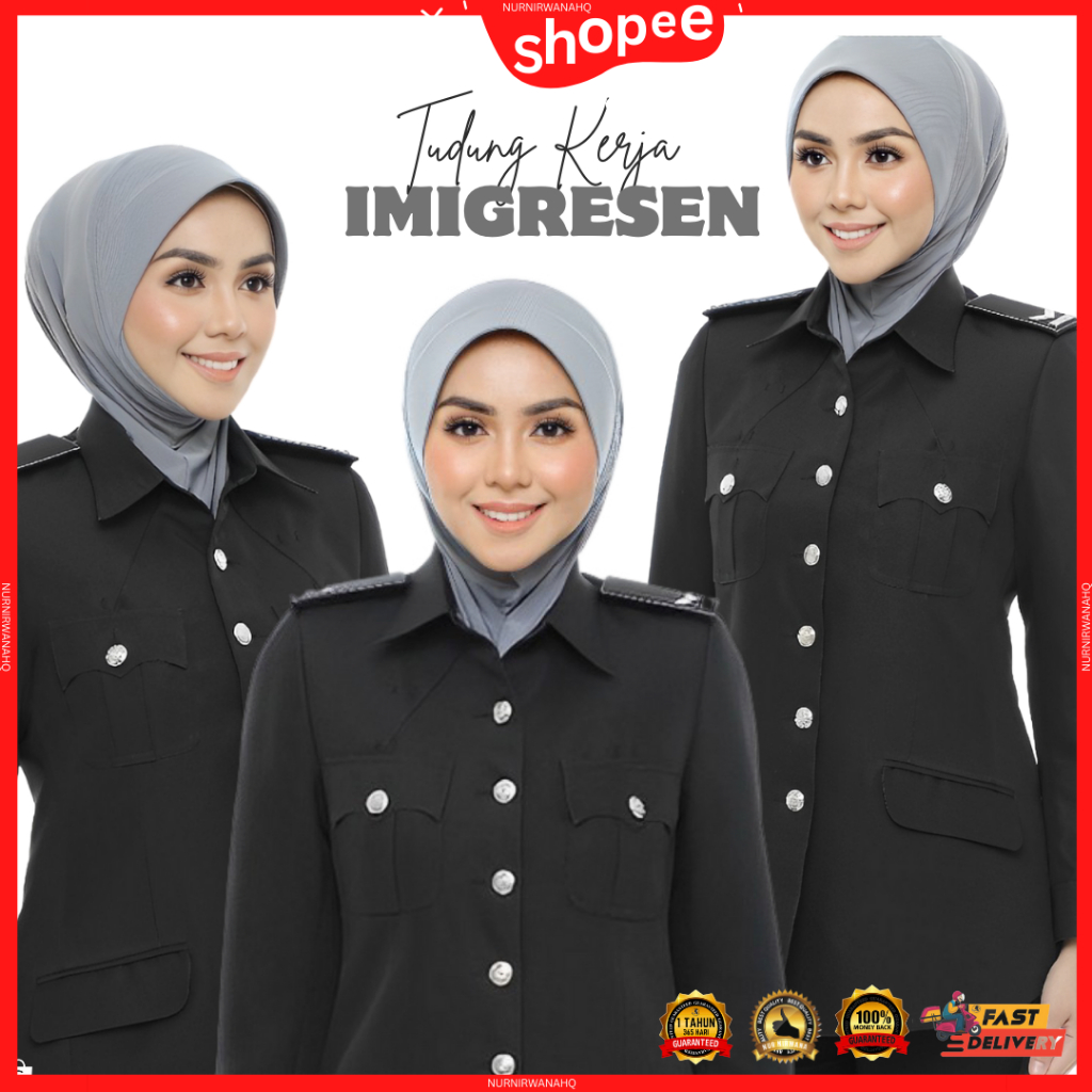 KELABU IMIGRESEN Tudung Kerja / Tudung Seragam / Tudung Sarung / Lycra ...