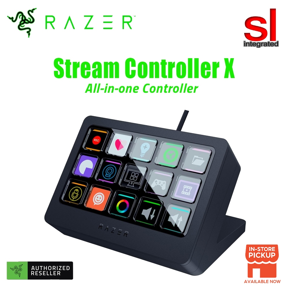 Razer Stream Controller X All-in-one Controller for Streaming | Shopee ...