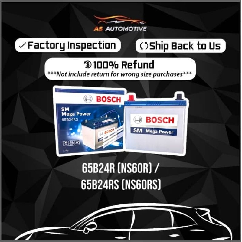 NS60 | 65B24R/65B24RS | NS60R/NS60RS Battery BOSCH High Power Car ...