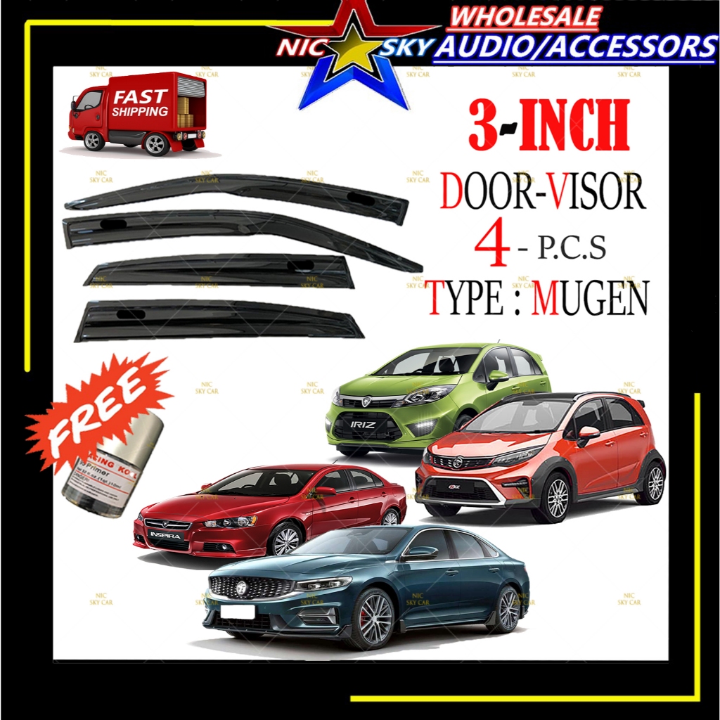 IRIZ kereta visor Best Quality AirPress Window Proton S70 DOORVISOR ...