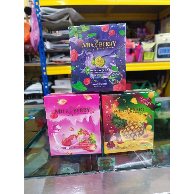 Mix Berry Jus Kenyang Kurus milk berry wild berry | Shopee Malaysia