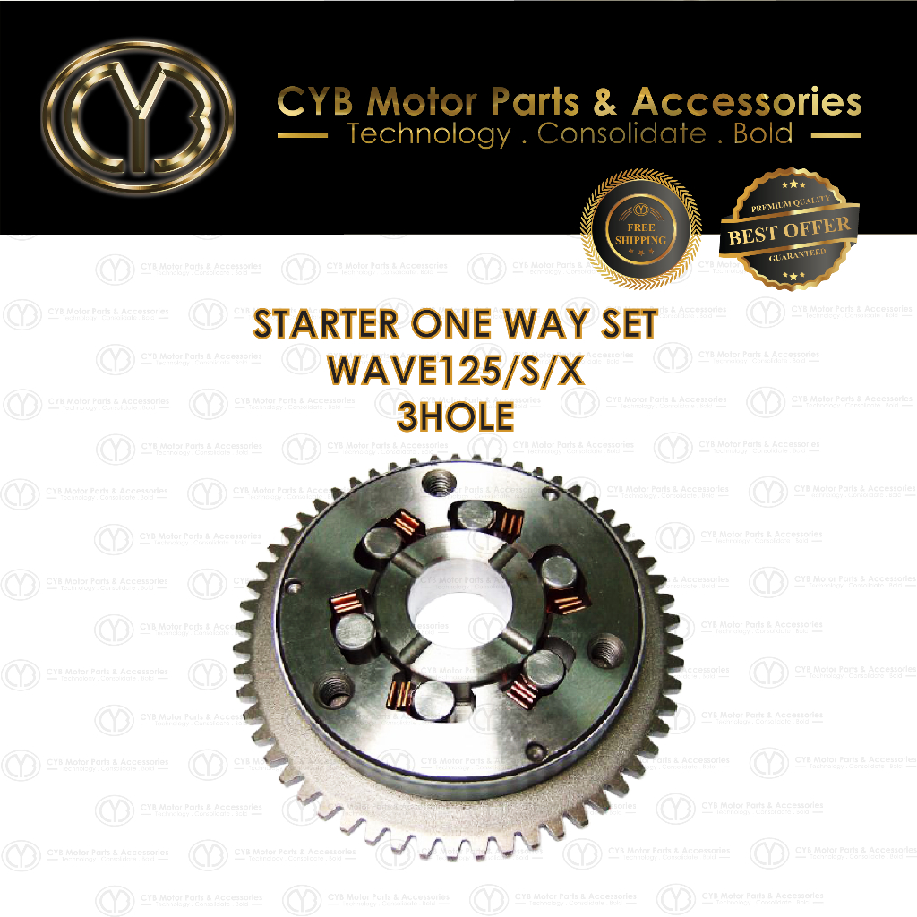 Starter One Way Set HONDA WAVE125 WAVE125S WAVE125X WAVE125FI FUTURE ...