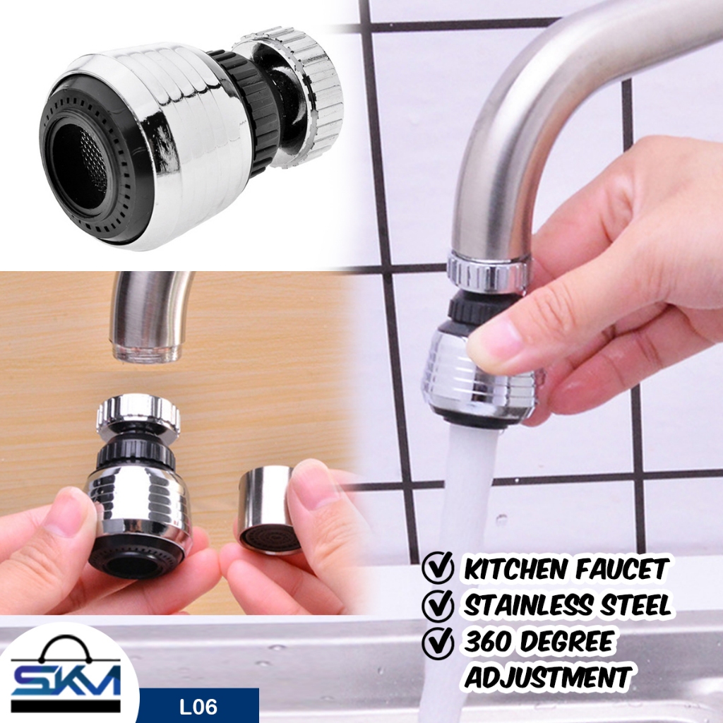 SKM Aksesori Kepala Paip 360 Degree Adjustment Kitchen Faucet Head ...