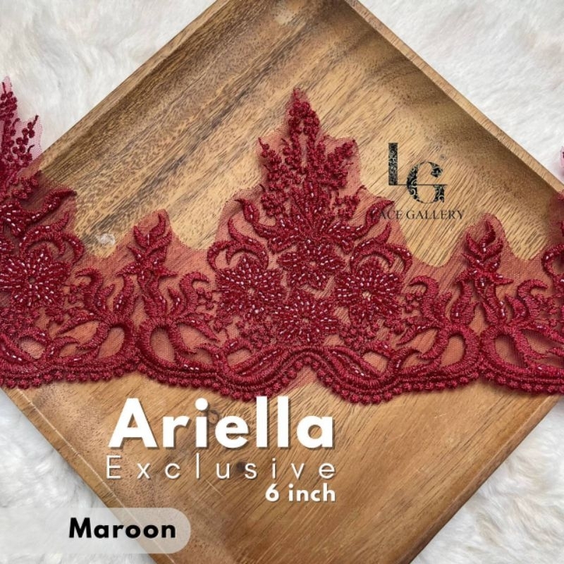 0.5m x 6 Inci Ariella Exclusive Lace by Lace Gallery | Shopee Malaysia