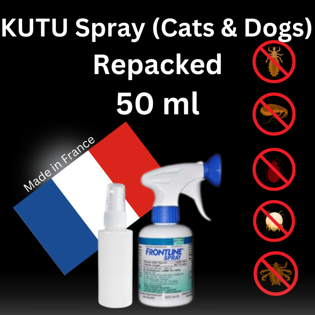 FRONTLINE SPRAY CAT DOG FOR MITES KUTU TICKS Flea & Tick Spray | Shopee ...