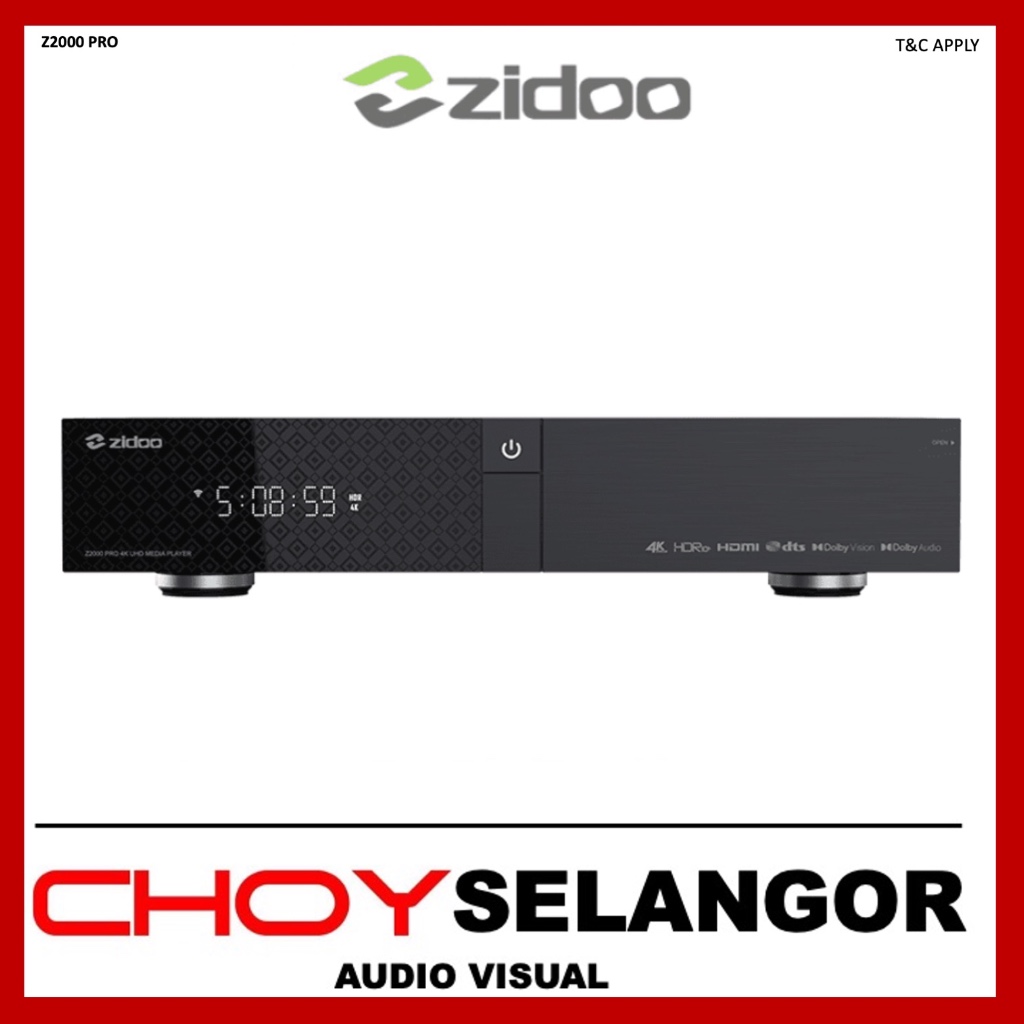 Zidoo Z2000 Pro 4K UHD Android Media Player | Shopee Malaysia