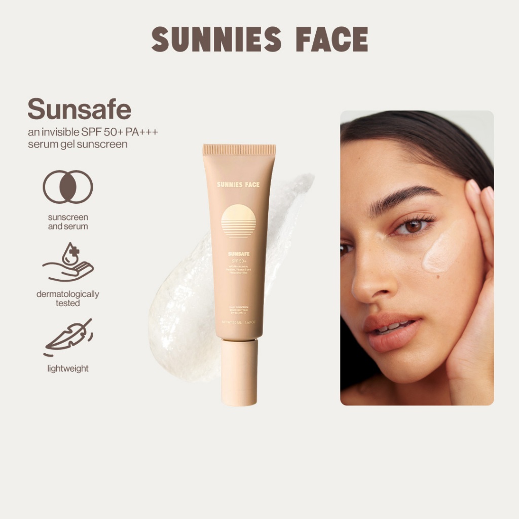 Sunnies Face Sunsafe [Invisible SPF 50+ PA+++ Serum Gel Sunscreen ...