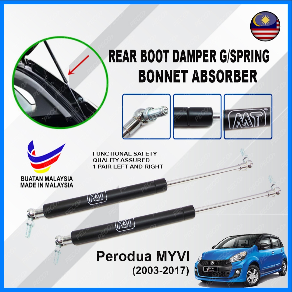 Perodua Myvi 2003-2017Y Car Rear Boot Damper G/Spring Bonnet Absorber ...