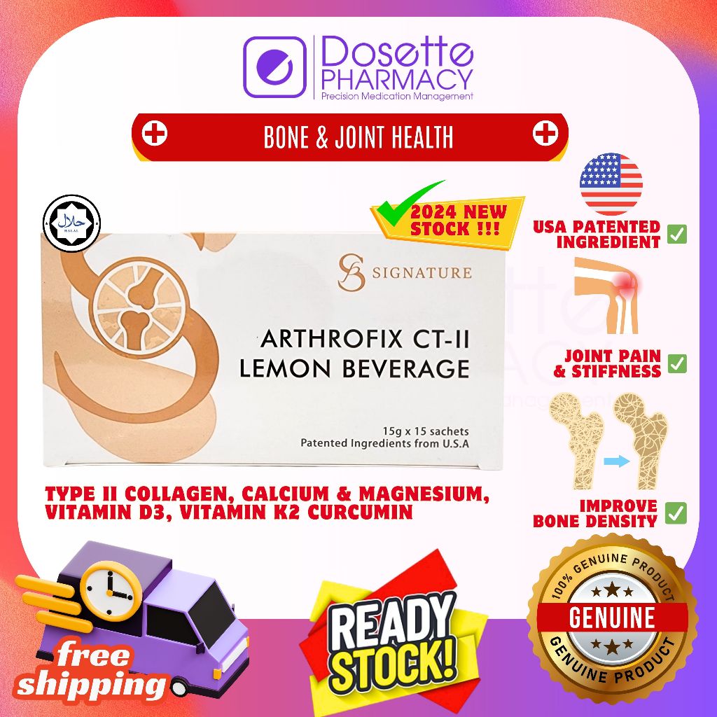 ARTHROFIX CT-ll LEMON BEVERAGE 3-in-1 COMPLETE SOLUTION FOR JOINTS ...