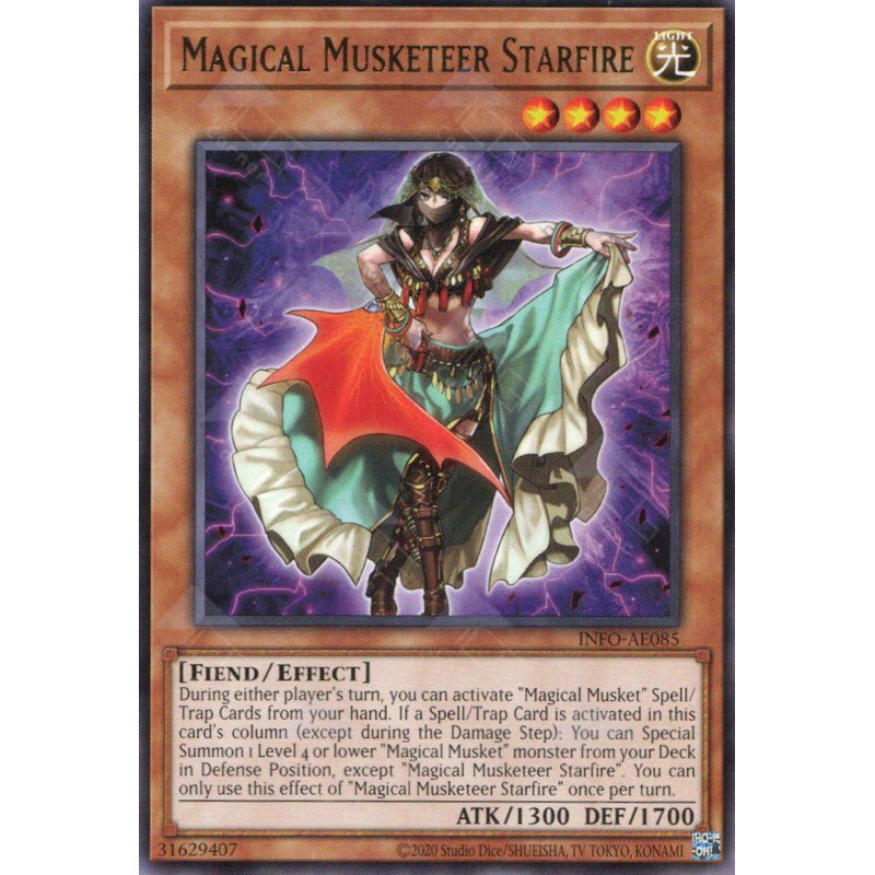 Yugioh INFO-AE085 Magical Musketeer Starfire (R) | Shopee Malaysia