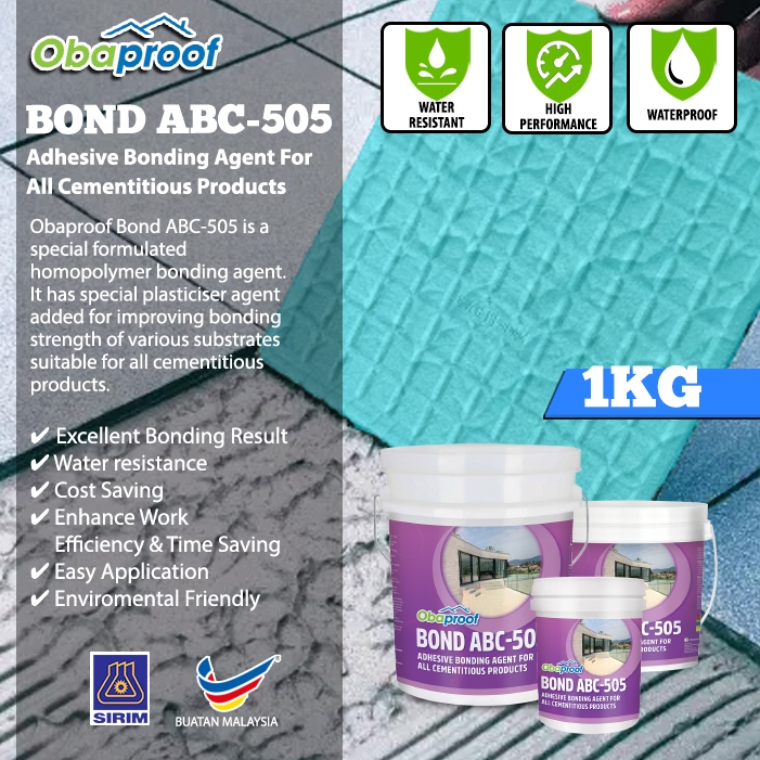 OBAPROOF 1KG BOND ABC-505 ADHESIVE BONDING AGENT FOR ALL CEMENTITIOUS ...