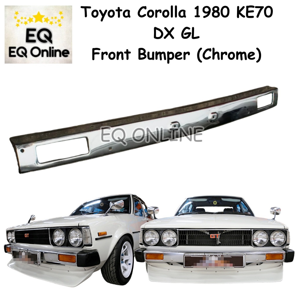 Toyota Corolla KE70 KE75 KE72 TE71 DX GL Wagon Front Bumper Malaysia (BUMPER DEPAN) 1980 1981 ...
