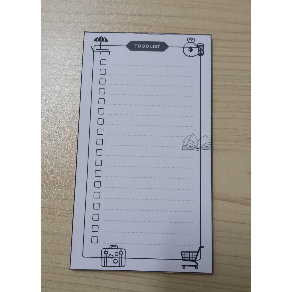 To do list notepad Cute Note Pad Memo Pad Checklist Note Daily Memo ...
