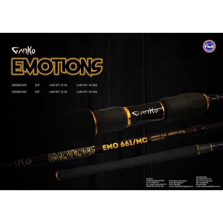 Ganko Emotion 1 piece spinning fishing rod untuk aktiviti luar ...