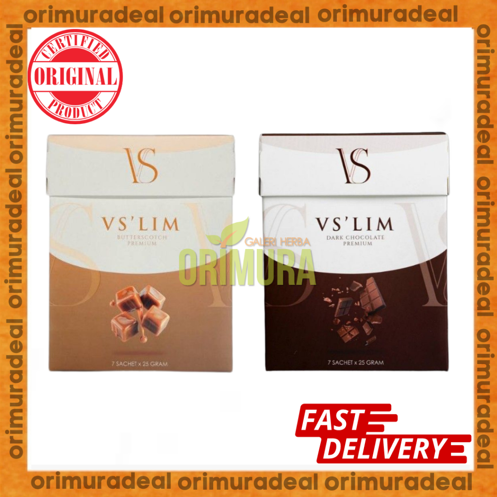 NEW LOOK Vs'Lim Butterscotch dan Chocolate Premium 7 Sachet x 25g ...