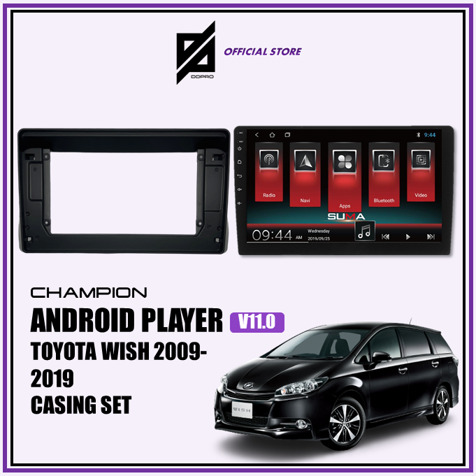 Toyota Wish with (2RAM 16GB) 10" Android 8.1 Player + Casing (Set) IPS ...