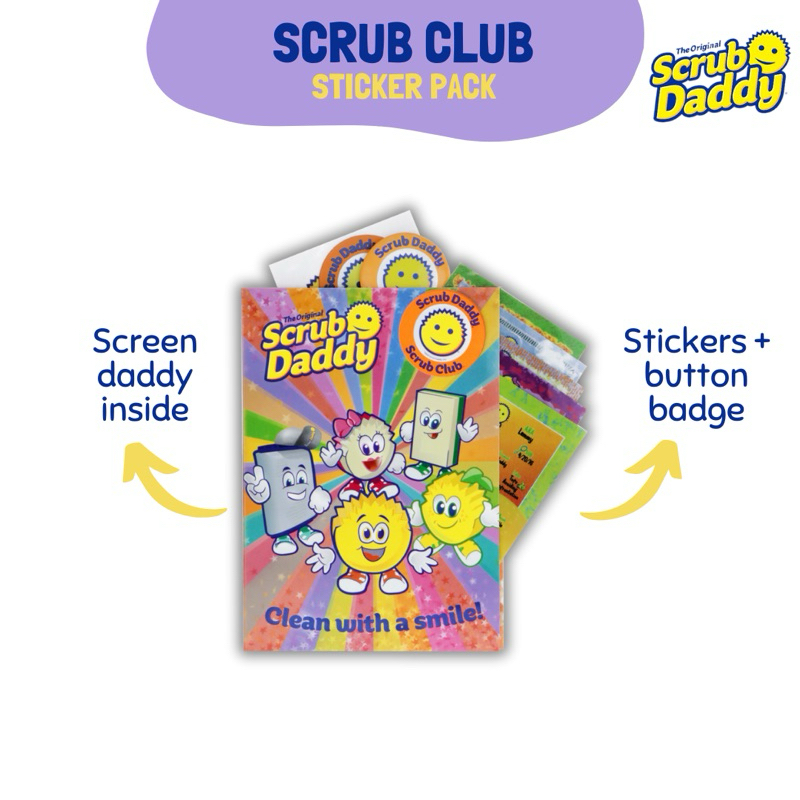 [Scrub Daddy MY] Scrub Club Sticker Pack with Screen Daddy inside ...