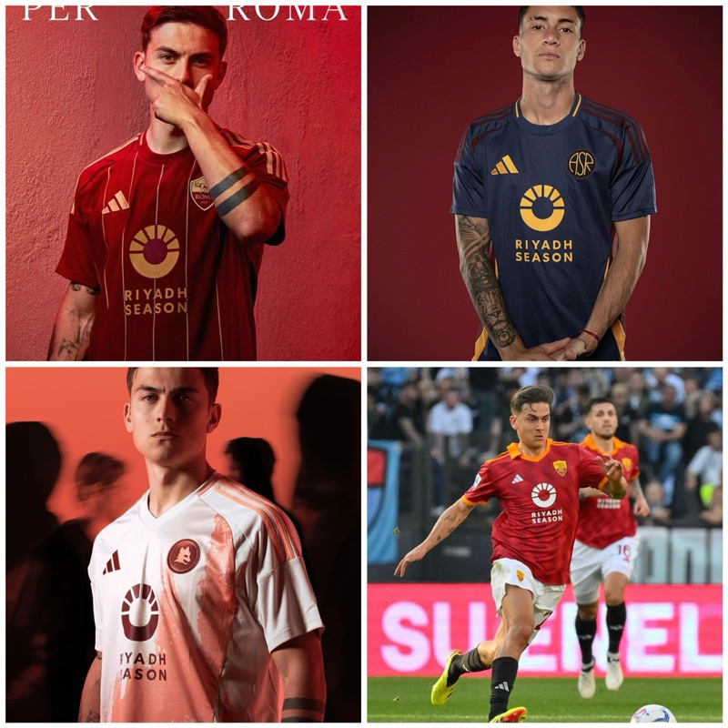NEW 24/25!!! AS ROMA HOME & Away & 3rd & 4th Fans & Player Issue Kit ...