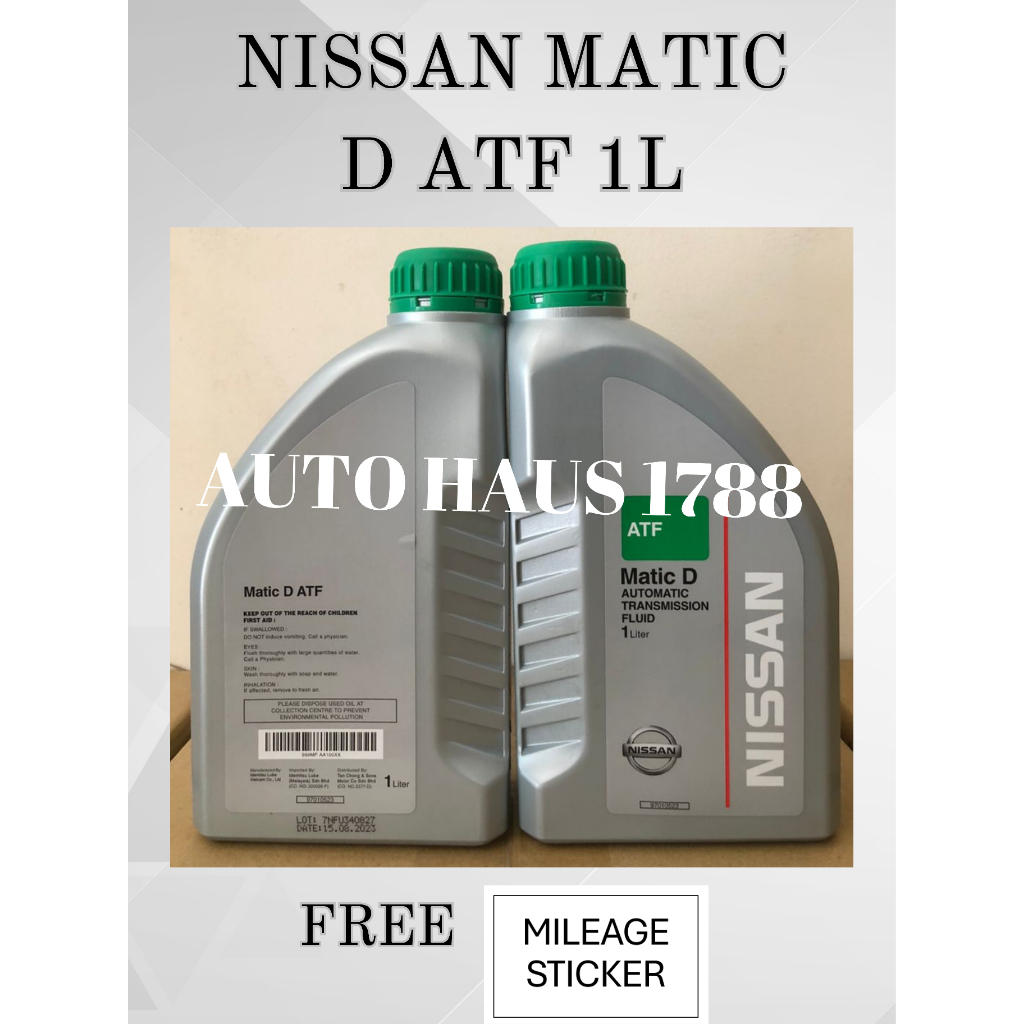 NISSAN AUTOMATIC TRANSMISSION FLUIDS ATF MATIC-D 1L 100% ORIGINAL ...