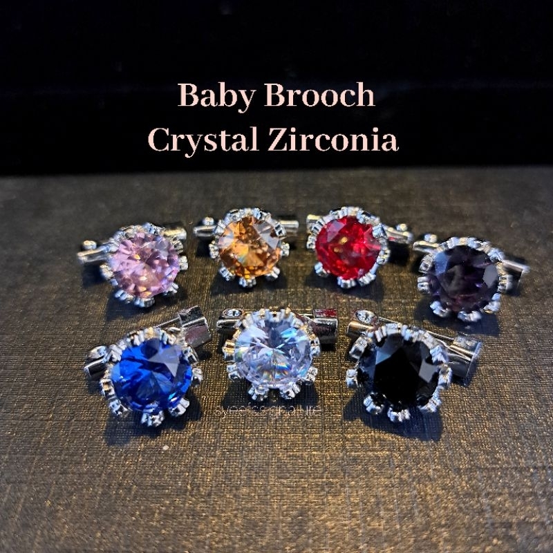 Keronsang Dagu Kristal Zirkonia | Baby Brooch Zirconia | Shopee Malaysia