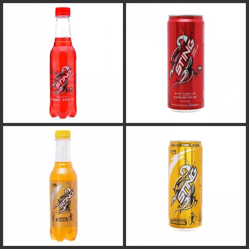 Sting Energy Drink Strawberry Flavor - STING能量饮料-Nuoc Tang Luc Sting ...