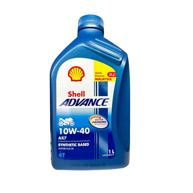 4T Shell Advance AX7 (10W40) 1L 100% Original Shell | Shopee Malaysia