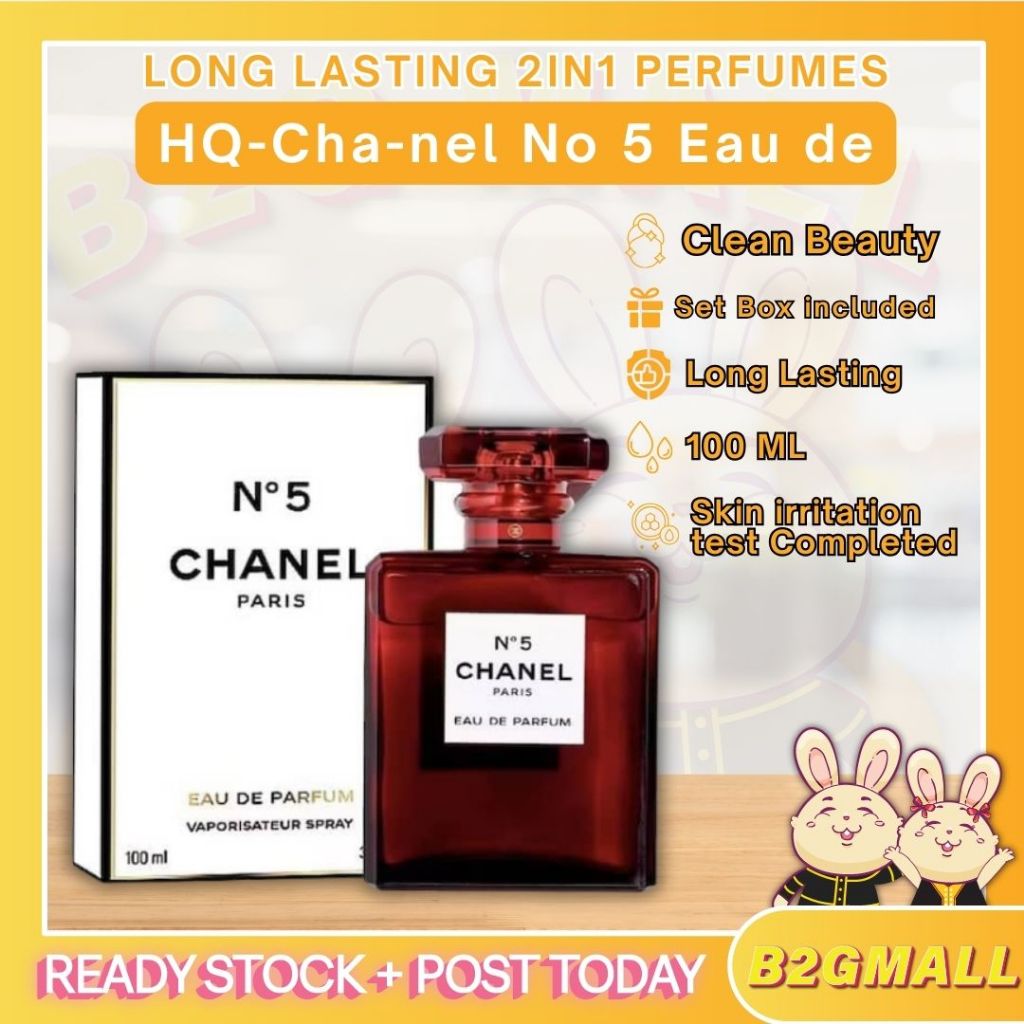 Perfume For Women's HQ-Cha-nel No 5 Eau de 100ML Perfumes Red Edition ...