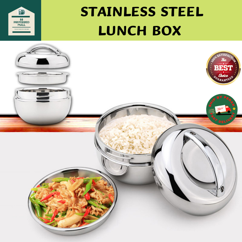 Thermos Food Container Stainless Steel Lunch box for hot food 2 Layer ...