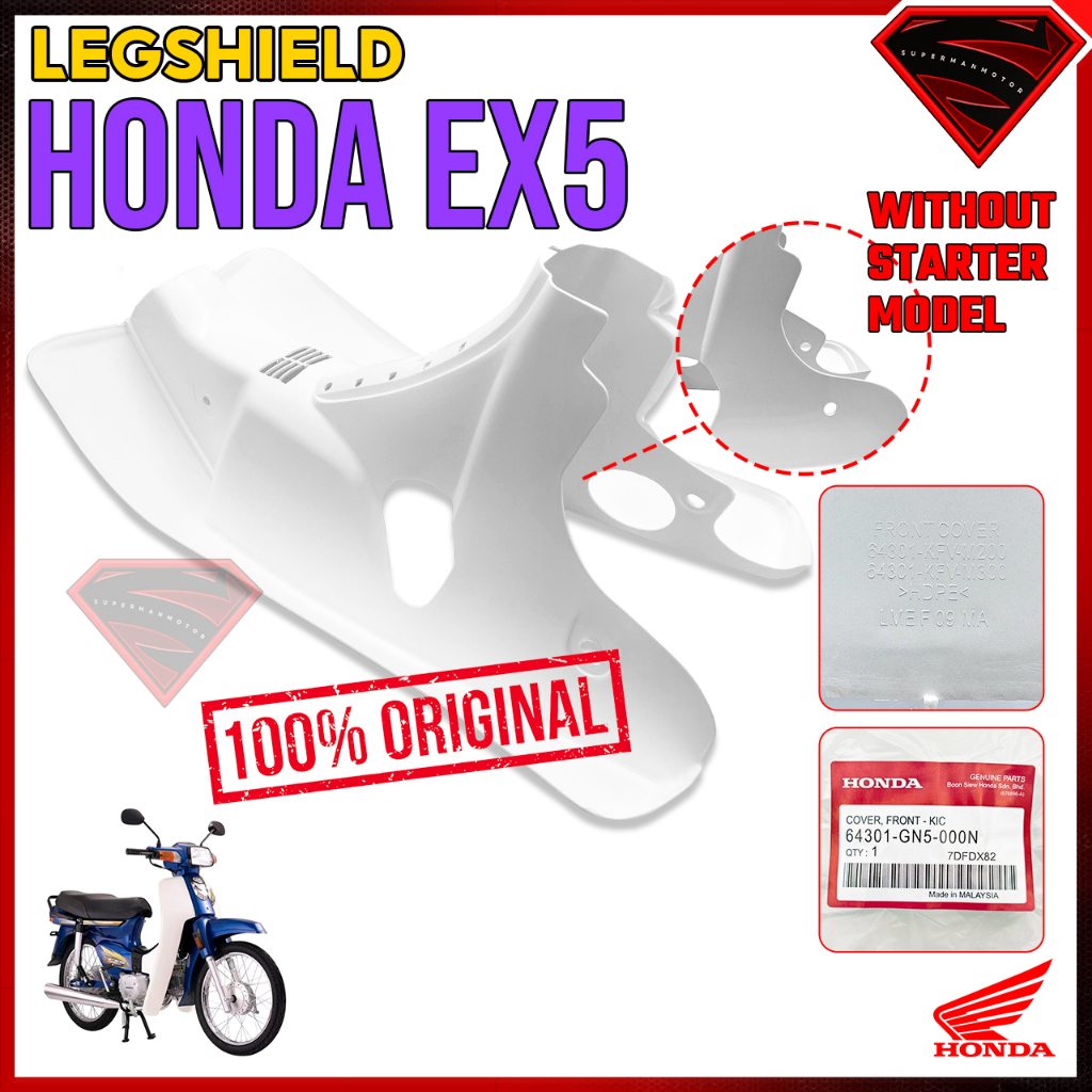 100% ORIGINAL HONDA EX5 / EX5 DREAM LEGSHIELD / LEG SHIELD RUBBER FRONT ...