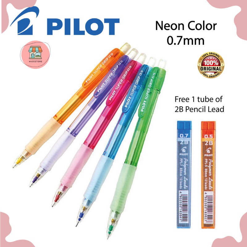 [READY STOCK] ORIGINAL PILOT SUPER GRIP MECHANICAL PENCIL 0.5/0.7MM | Shopee Malaysia