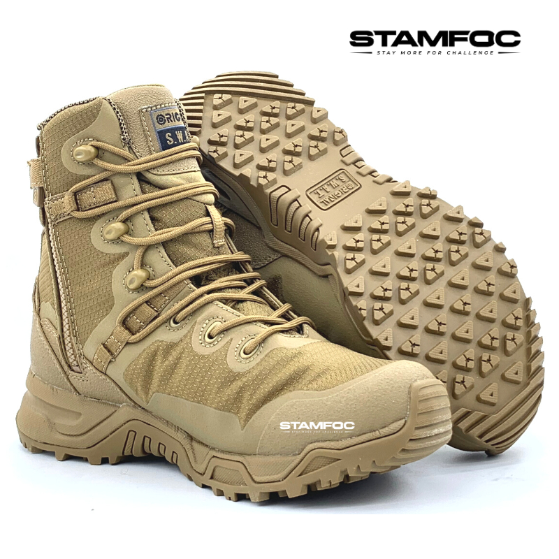 SWAT Alpha Fury SWAT Alpha Fury Coyote Tactical Boot Kasut Operasi ...