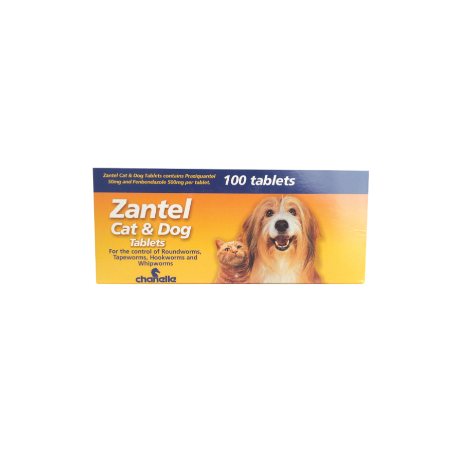 ZANTEL Deworm tablet for Cat & Dog / Ubat Cacing Kucing & Anjing (1 ...