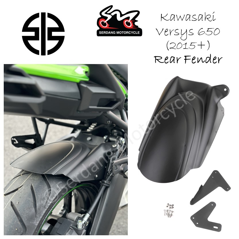 Kawasaki Versys 650 (2015+) Rear Hugger Fender Mudguard Splash Guard ...