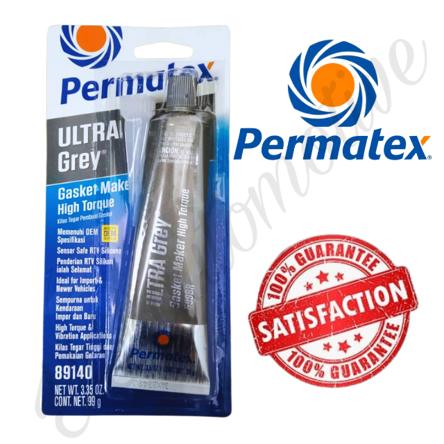 PERMATEX GASKET GUM SILICONE ULTTA GREY MAXIMUM TORQUE GASKET GUM MAKER ...