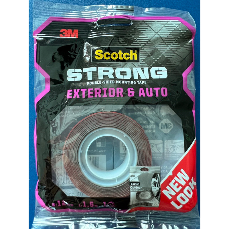 3M Scotch Auto Exterior Double-Sided Permanent Mounting Multipurpose ...