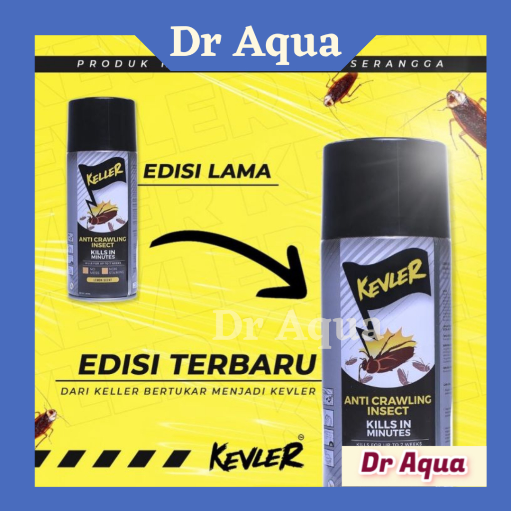 KEVLER Pembunuh Lipas Kereta IKILLZZ Cockroach Killer Spray Car ...