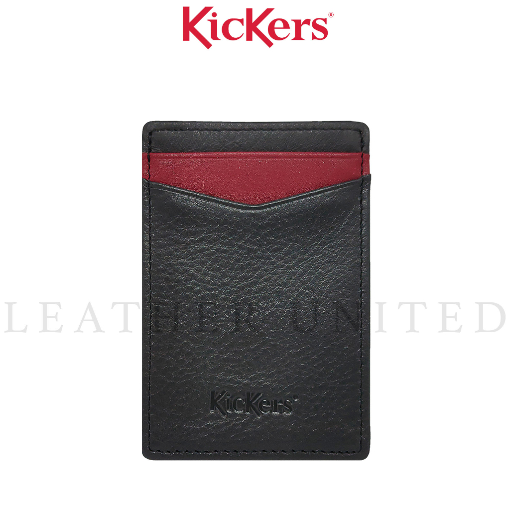 Kickers Genuine Top Grain Leather Single Flip Card Holder #KIC87207 ...