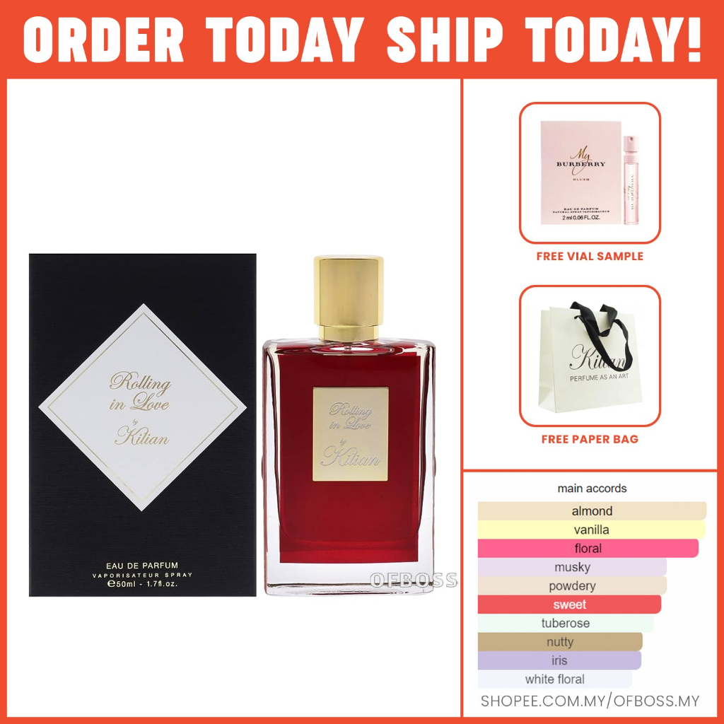 Kilian Rolling in Love 50 ml Eau De Parfum EDP For Unisex | Shopee Malaysia
