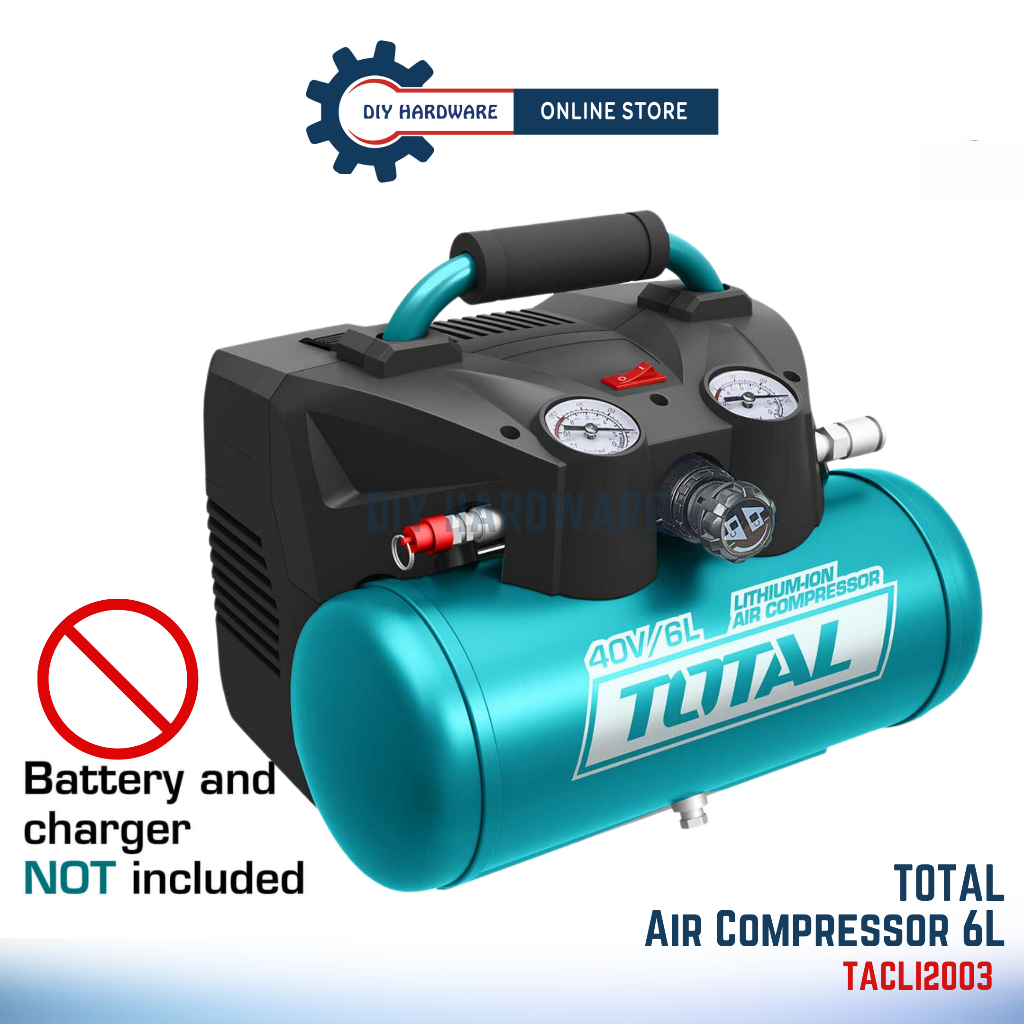 Total Li-ion Cordless Air Compressor 6L Combo Set TACLI2003 | Shopee ...