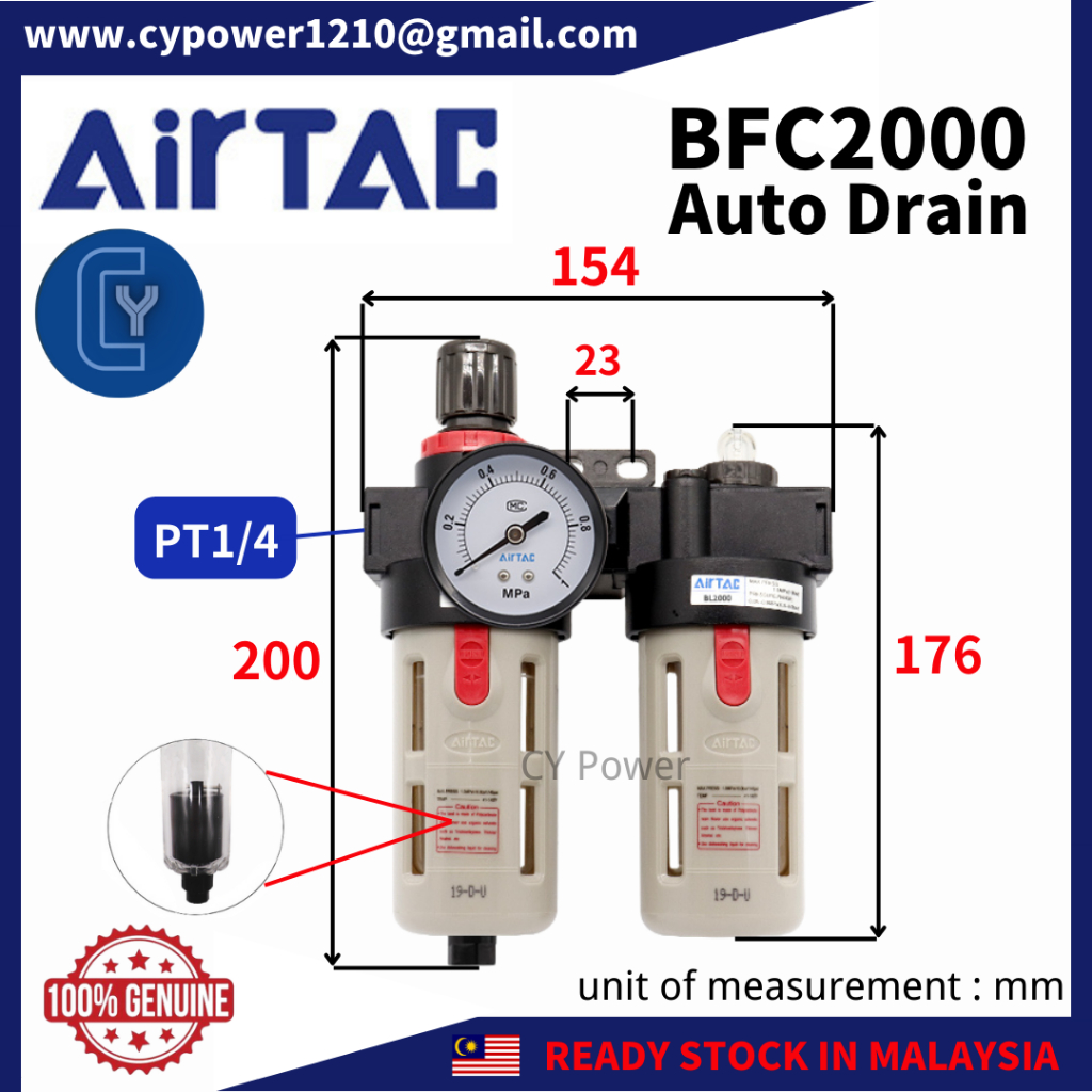 AirTAC AFC Series BFC Series AFC1500/2000 BFC2000/3000/4000 Pneumati ...