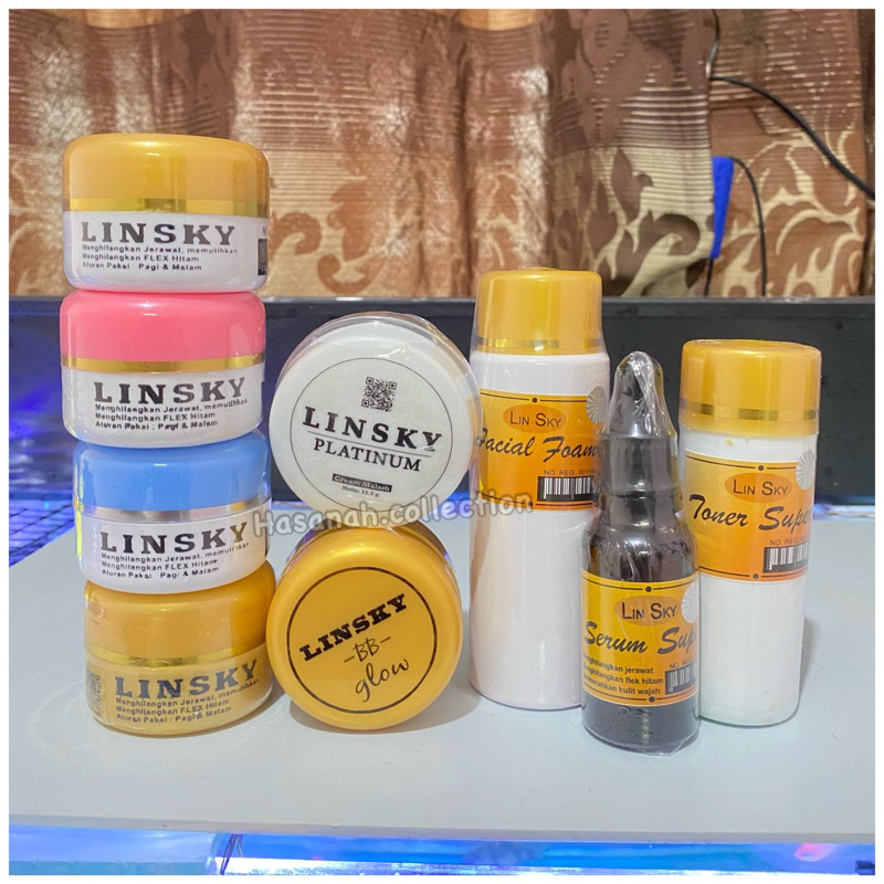 LINSKY ORIGINAL CREAM PEMUTIH WHITENING / FLEK HITAM/ JERAWAT | Shopee ...