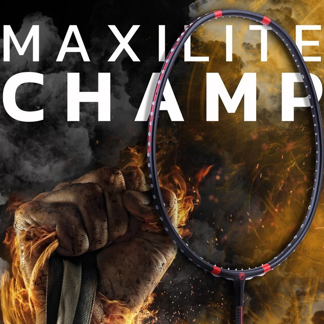 PROTECH MAXILITE SERIES ( FOC STRING + STRINGING + GRIP ) BADMINTON ...