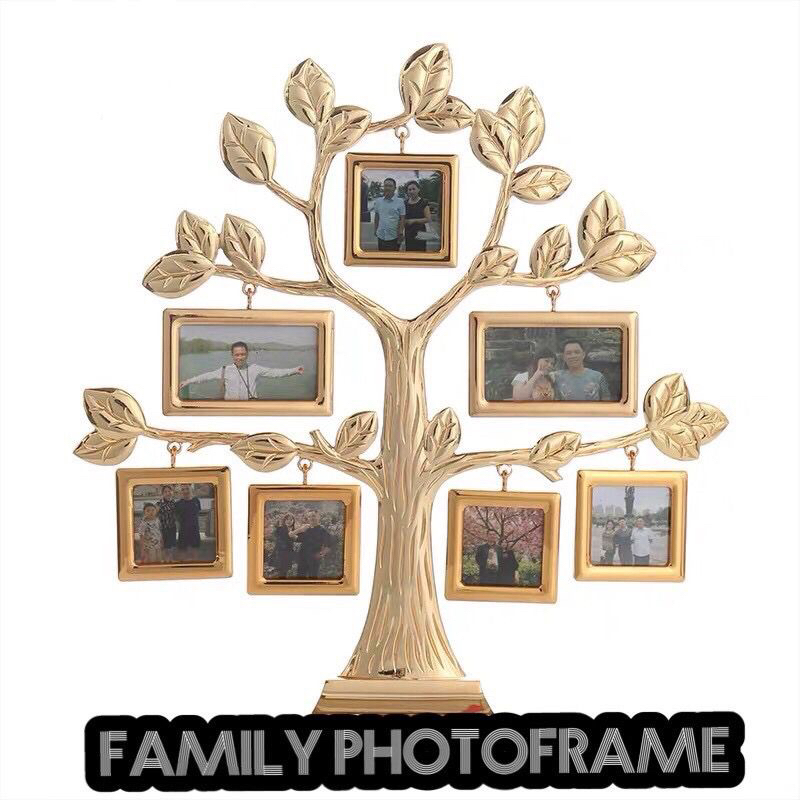 Photo Frame Gold Family Tree/ Bingkai Berbentuk Pokok | Shopee Malaysia