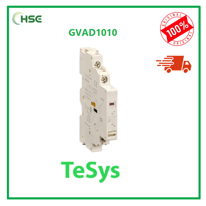 Schneider Electric Tesys Auxiliary Contact [1 NO +1 NO fault] GV2 & GV3 ...