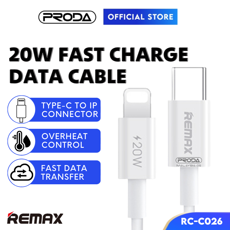 REMAX Cable Type C Fast Charging Cable Type C To Ip Cable Ip PD Cable ...
