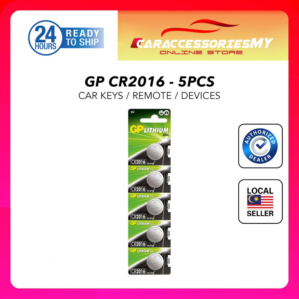Original GP Lithium Coin Cell Battery CR2016 GP Lithium Cell Electronic ...