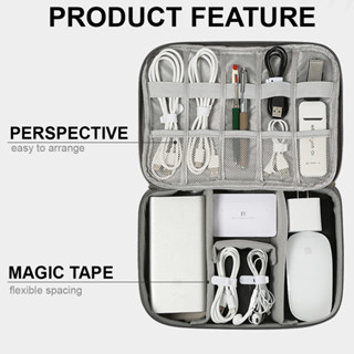 Travel Electronic Gadget Organizer Bag USB Cable Storage Bags Multi ...