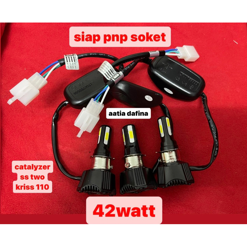 lampu led rtd ada kipas siap potong spring, moto yamaha pnp 125zr / Rxz ...