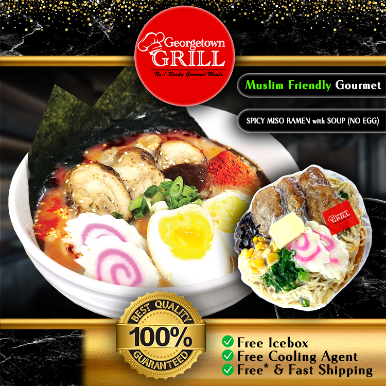 SPICY MISO RAMEN with Chicken ChaSu Georgetown Grill, Hotel grade, No ...